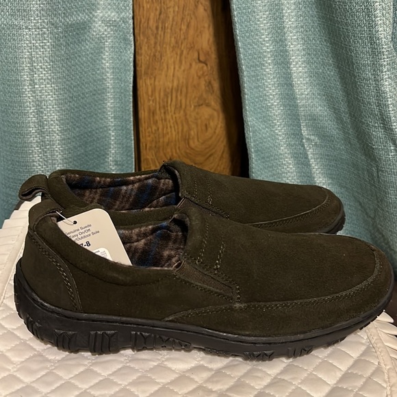 George | Shoes | New With Tag George Mens Brown Suede Easy On Easy Off ...